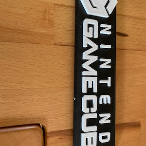 Nintendo Gamecube Video Game Logo Sign 8.5in 3D Printed, Man Cave, Game ...