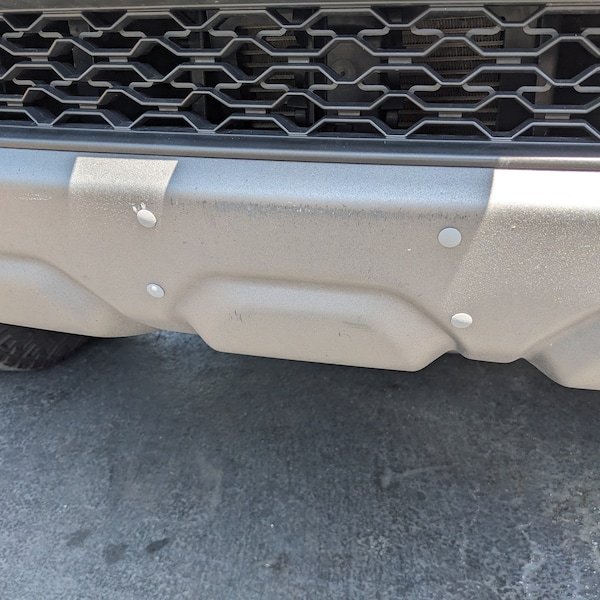 Ram TRX License Plate Hole Plugs - Color Matched to Skid Plate - Etsy