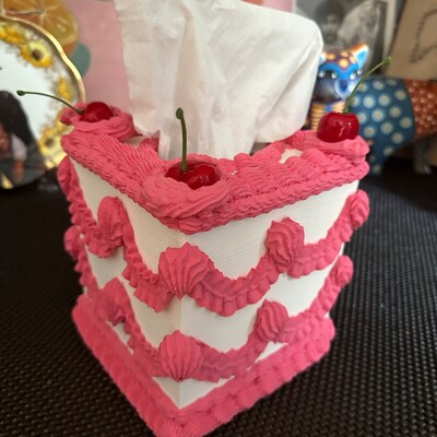 Fake Cake Decorative Tissue Box Cover - Etsy