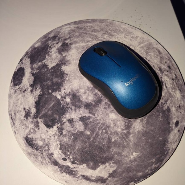 Moon From Space Round Mousepad - Etsy