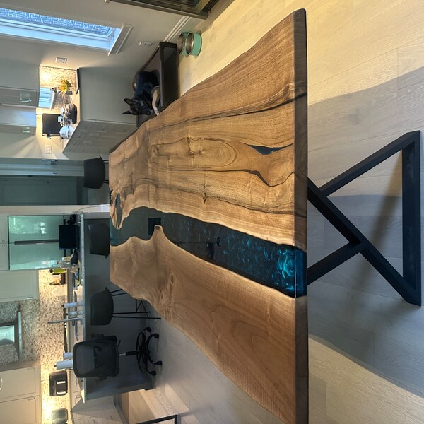 Round Epoxy Table, Round Coffee Table, Round Live Edge Coffee Table ...