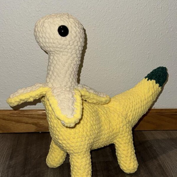 Bananasaurus Dinosaur NO SEW Crochet Pattern - Etsy Canada