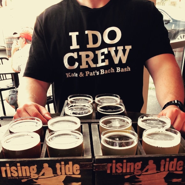 Brew Crew Beer Bachelor Shirt, Men's Shirt, Beach Party Shirt, Custom ...
