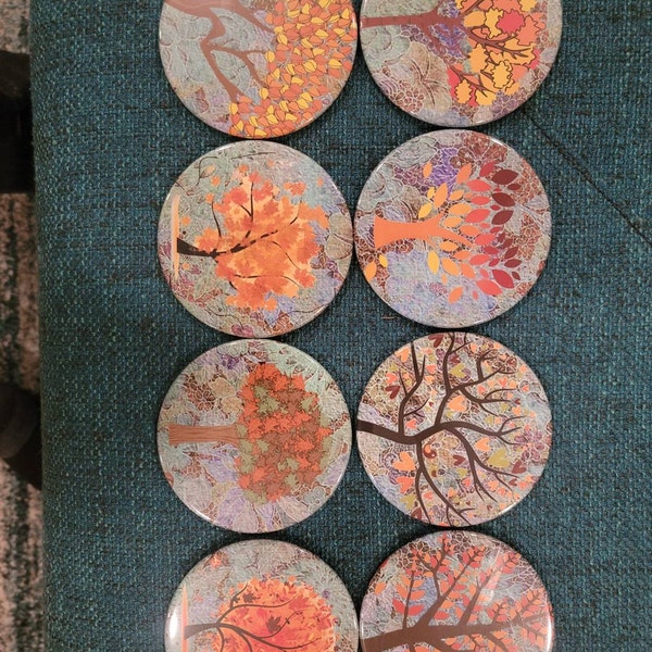Crisp Fall/autumn Trees Drink Coasters, Coasters, Tableware, Barware ...