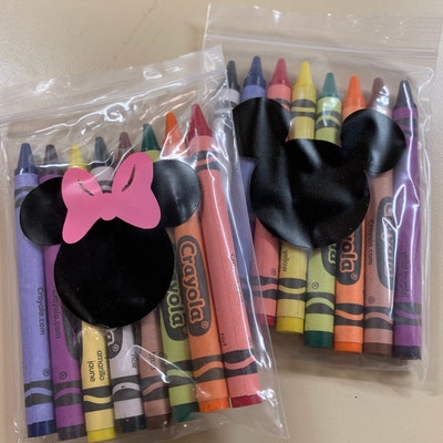 Minnie Mouse Party Favors, Minnie Mouse Crayon Set, Minnie Mouse ...