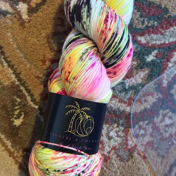Wicked - Neon Green, Neon Purple, Neon Pink, Blue Hand Dyed Yarn ...