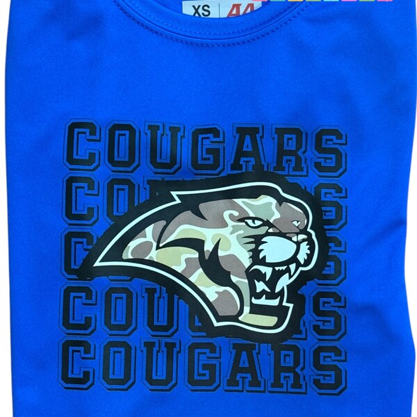 Cougars Mascot Shirt Design | Camo PNG Sublimation (digital Design) - Etsy