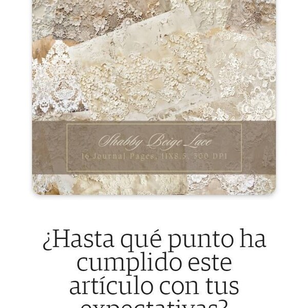 Vintage Lace Junk Journal Kit Shabby Chic Collage Sheets Printable ...