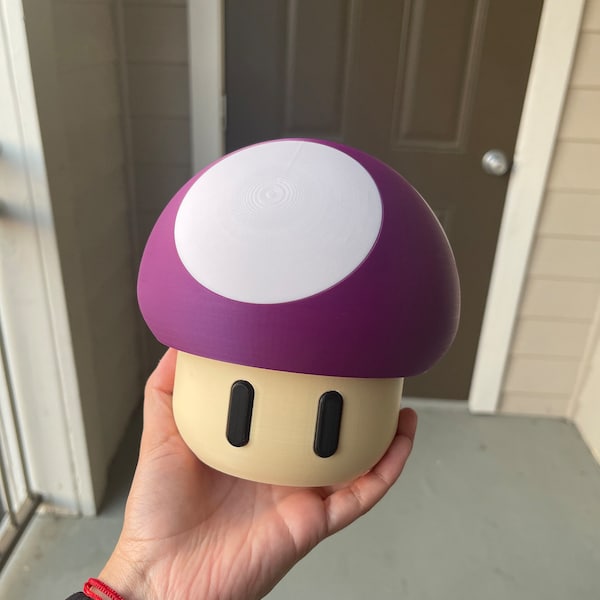 Cute Stashbox - 3D Printed Mushroom Container With Screw Lid - for Him ...