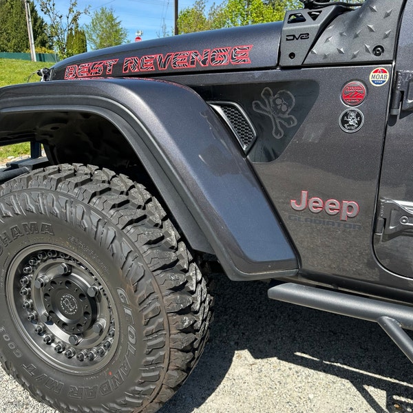 Custom Topographical Map Lettering Sticker Decal for Hood With an ...