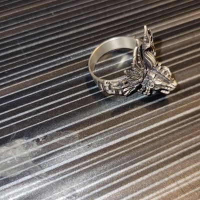 Rams Skull Ring .925 Solid Sterling Silver Zodiac Aries - Etsy