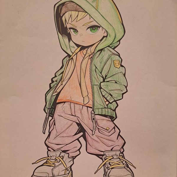 Anime Queens and Kings Coloring Book 70 Page Manga Fantasy Coloring ...