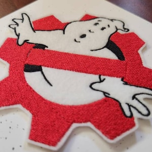 Ghostbusters Cartoon Logo Patch Embroidered Iron on Patch RGB Flight ...