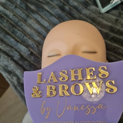 Nail Shape Display Sign Acrylic Salon Sign Aesthetics & Nail Care ...