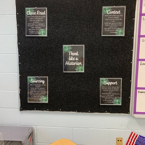 Think Like a Historian, History Decor, History Poster, Social Studies ...