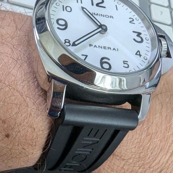 Panerai Rubber Strap 24mm W/ Rods // Colors: Green, Blue, Black, Orange ...