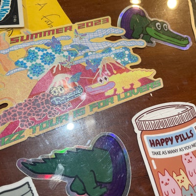 Gizzy Enters the Portal Holographic Sticker pair - Etsy