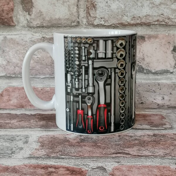15 Oz Mug Sublimation Design, Tool Box, Mechanic, Mug Wrap, Sublimation ...