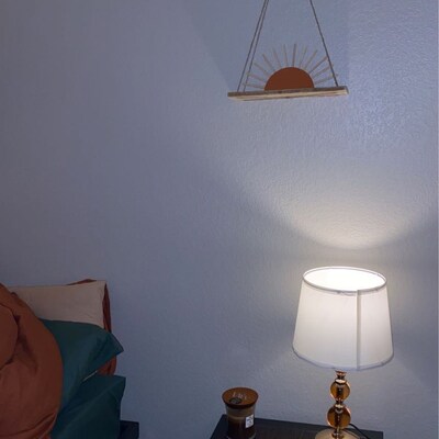 Wooden Half Sun, Sun Decor, Boho Shelf Decor, Boho Home, Nursery Decor ...