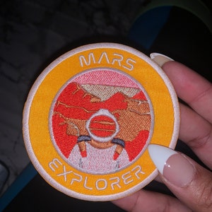 Mars Explorer Embroidered Patch Iron-on/sew-on Custom - Etsy