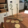 Wooden Table Numbers (1-20 or 1-30) With Holder Base | Rustic Wooden ...