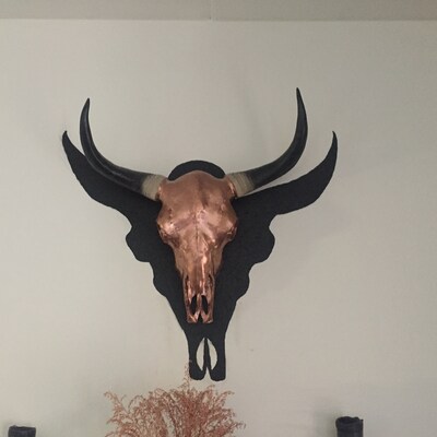 White Faux Cow Skull With Horns 3 Sizes Available - Etsy