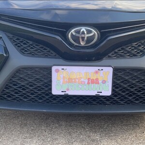 Daisy License Plate Frame Green License Plate Frame Floral - Etsy