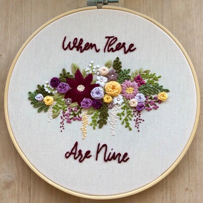 Rainbow Array PDF Pattern Embroidery Digital Download Flower - Etsy