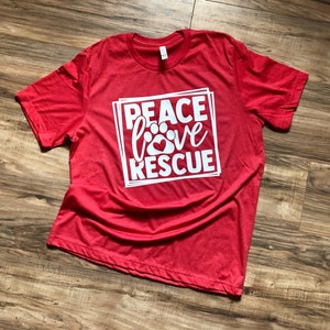 Peace Love Rescue SVG Cut File Commercial Use Instant Download ...