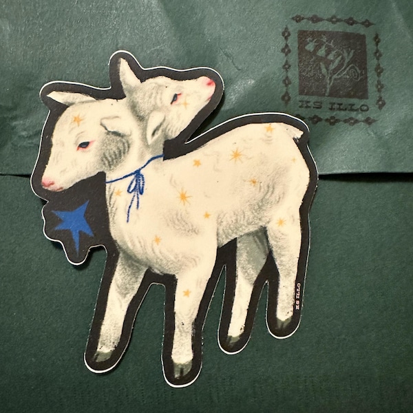 Two-headed Lamb Vinyl Sticker - Etsy