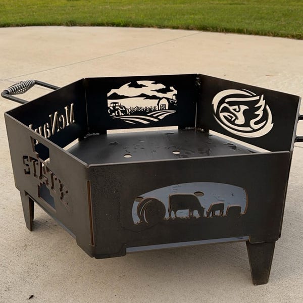 Personalized/custom Fire Pit That Will Last!!! Heavy Duty and Long ...