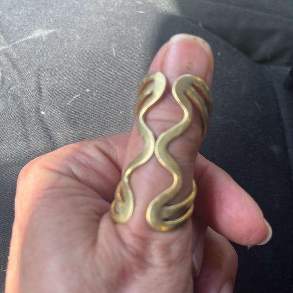 Thumb Splint Ring, Trigger Finger Rings, 925 Sterling Silver Ring,knuckle Ring,splint Ring ...