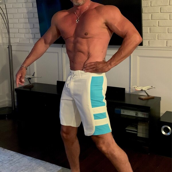 Custom Made Men's Physique Shorts Mens Physique Boardshorts Competition ...