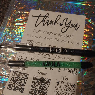 RSVP Personalized Glitter Ball Point Pen - Etsy