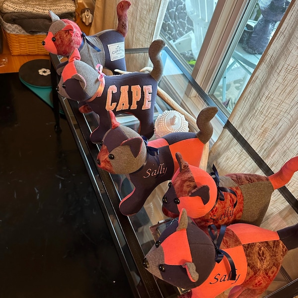 Memory Cat // Stuffed Cat // Custom Order Cat // Baby Clothes Cat - Etsy