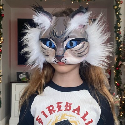 Therian Mask, Therian Bird Mask, Bird Mask, Parrot Mask, Red and Green ...