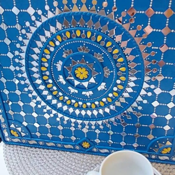 Hand Made Lippan Mural Art for Home Decor,mirror Lippan Art, Hand Made ...