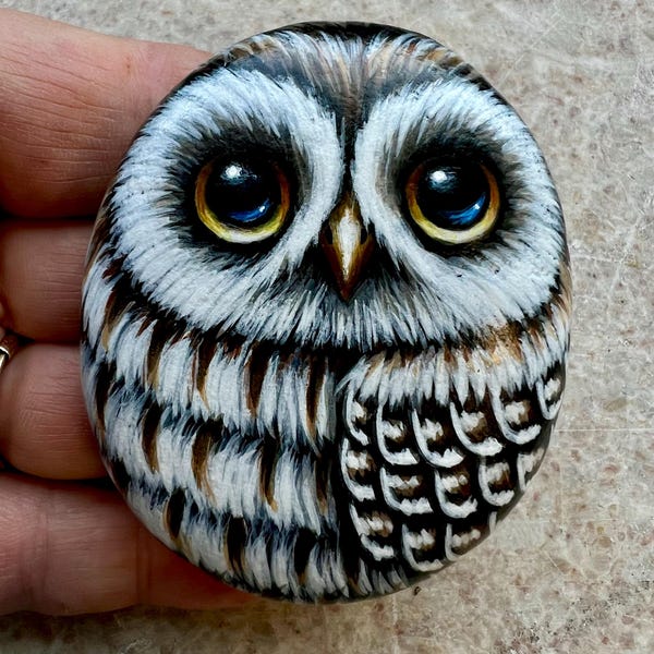 Small Fish Painted Pebble! Hand Painted With Acrylics and Finished With ...