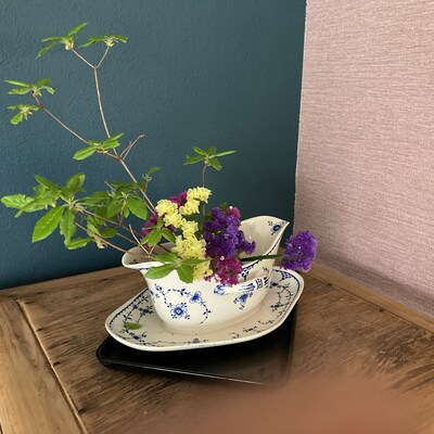 Beautiful Blue Olga Bowl With Lid Art Nouveau Tureen Villeroy and Boch ...