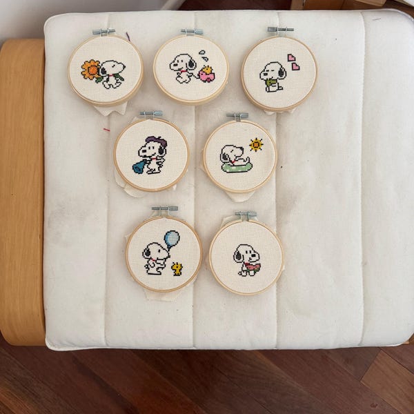 Snoopy Cross Stitch Pattern Snoopy Cross Stitch Dog Cross Stitch Cross ...