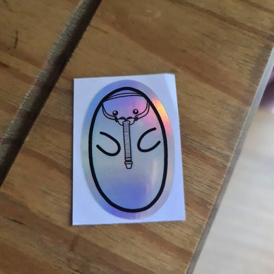 Stoma/ileostomy Bean Sticker 5cm Gloss Sticker Chronic - Etsy Canada