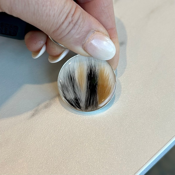 Hair Keychain, Pet Fur Keychain, Pet Fur Memorial, Pet Memorial ...