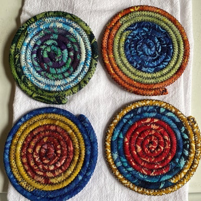 Custom Made Cotton Coasters - Etsy