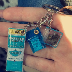 Colored Smoker Keychain Sets 3 Charm Set - Etsy