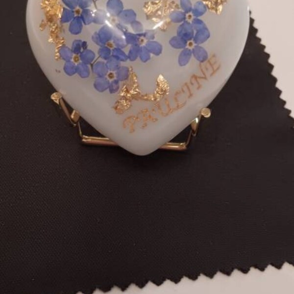 Small Forget Me Not Heart Keepsake - Plant Urn for Human Ashes, Mini ...