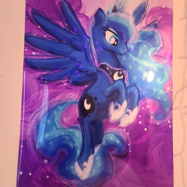 Princess Luna - My Little Pony Friendship is Magic Art Print Poster - Etsy