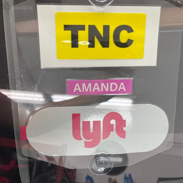 Lyft Informative Placard - 2 Placards (8.5"x11") - Rating and Tips ...