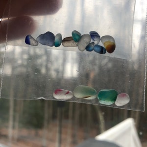 Rainbow Drops..seaglass Picture Seaham Seaglass. Hand Made - Etsy