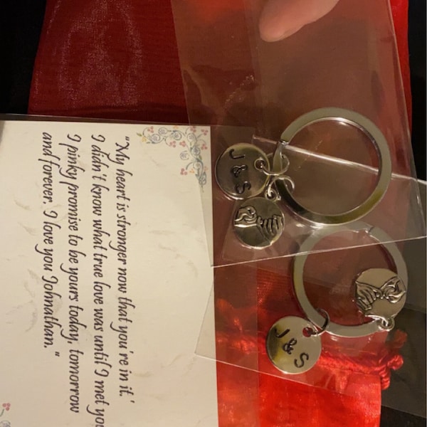 Pinky Swear 2 Keychains,double Pinky Promise Key Chains,best Friend ...