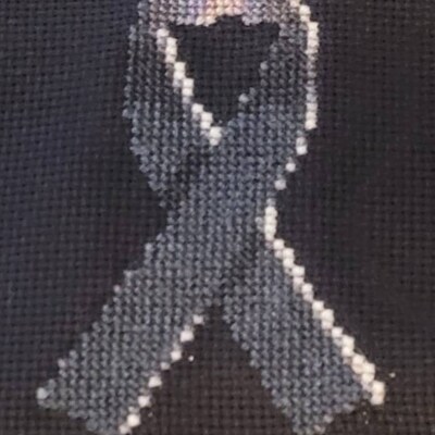 Colon Cancer Ribbon Cross Stitch Pattern Cancer Fundraiser & Easy ...